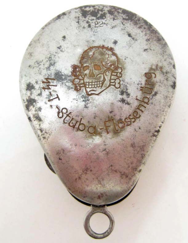 GERMAN NAZI SS METAL CONTAINER FROM FLOSSENBURG