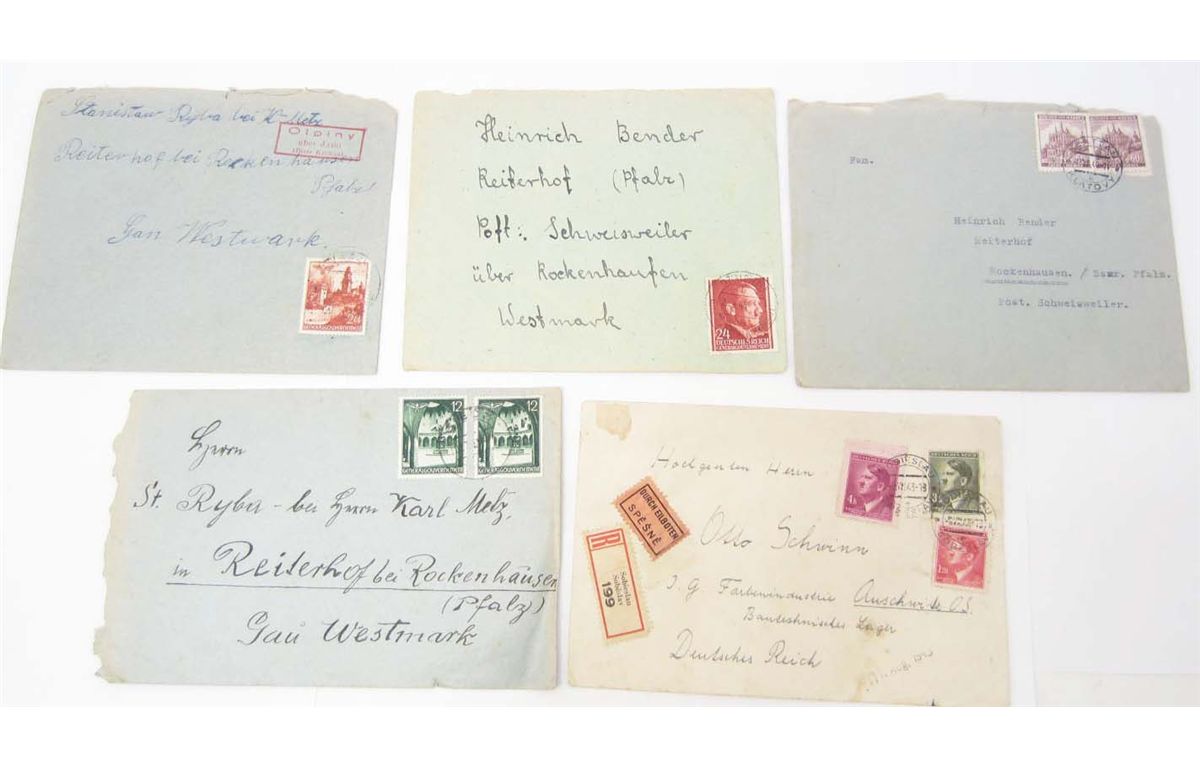 LOT OF 5 GERMAN NAZI ARMY ENVELOPES