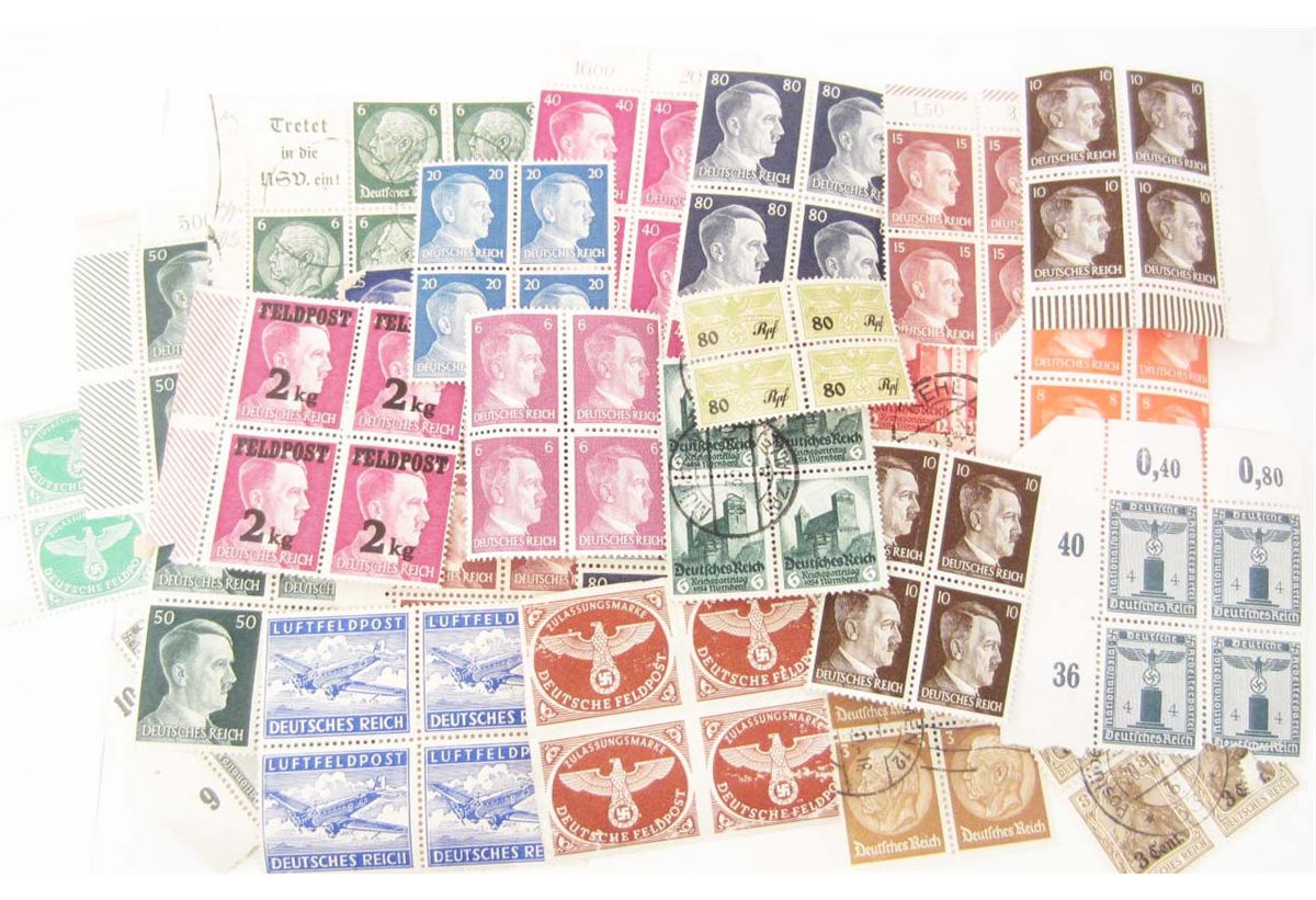 LOT OF 111 GERMAN NAZI STAMPS