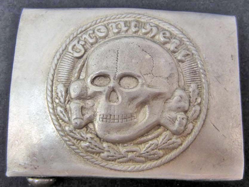 GERMAN NAZI FRONT HEIT TOTENKOPF BELT BUCKLE