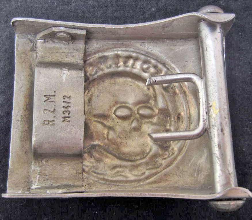GERMAN NAZI FRONT HEIT TOTENKOPF BELT BUCKLE