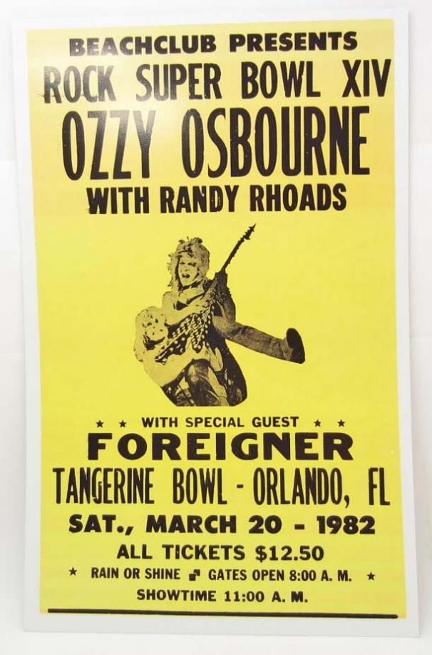 OZZY OSBOURNE CONCERT POSTER MODERN PRINT