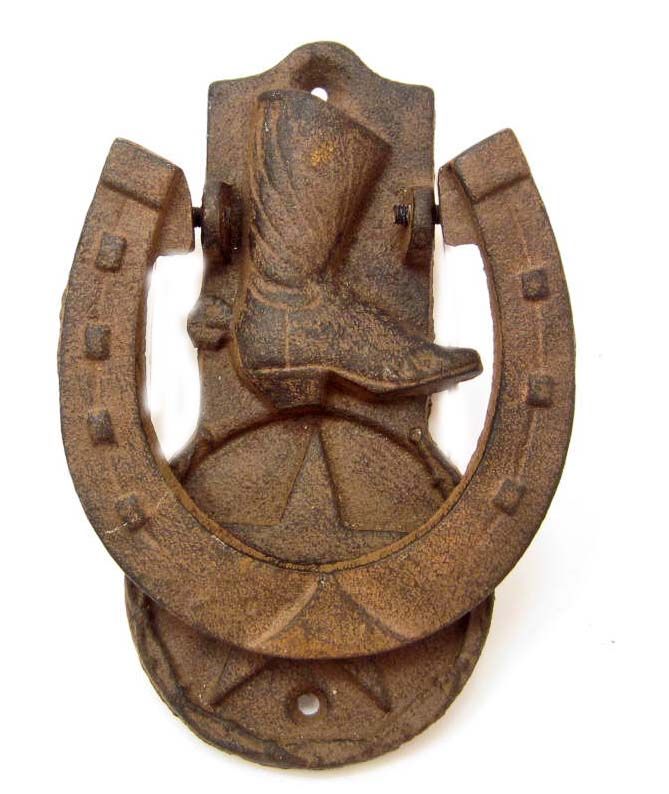CAST IRON BOOT DOOR KNOCKER