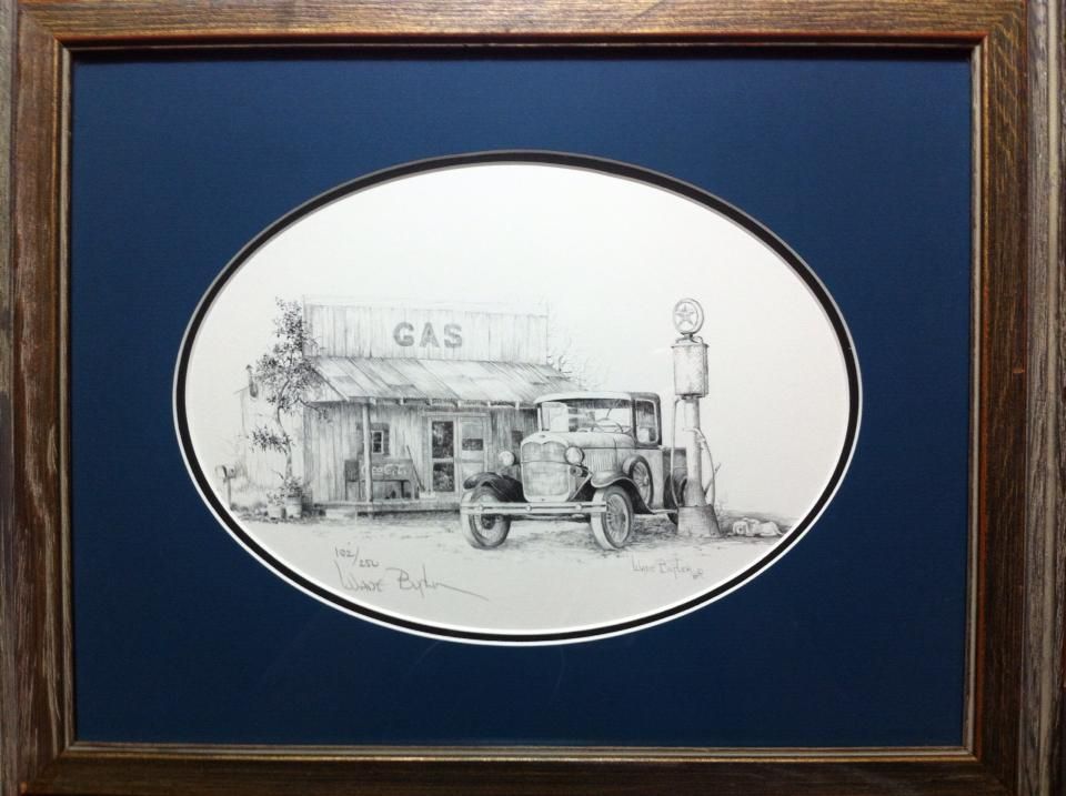 Full Service Island Texaco Station, By Wade Butler