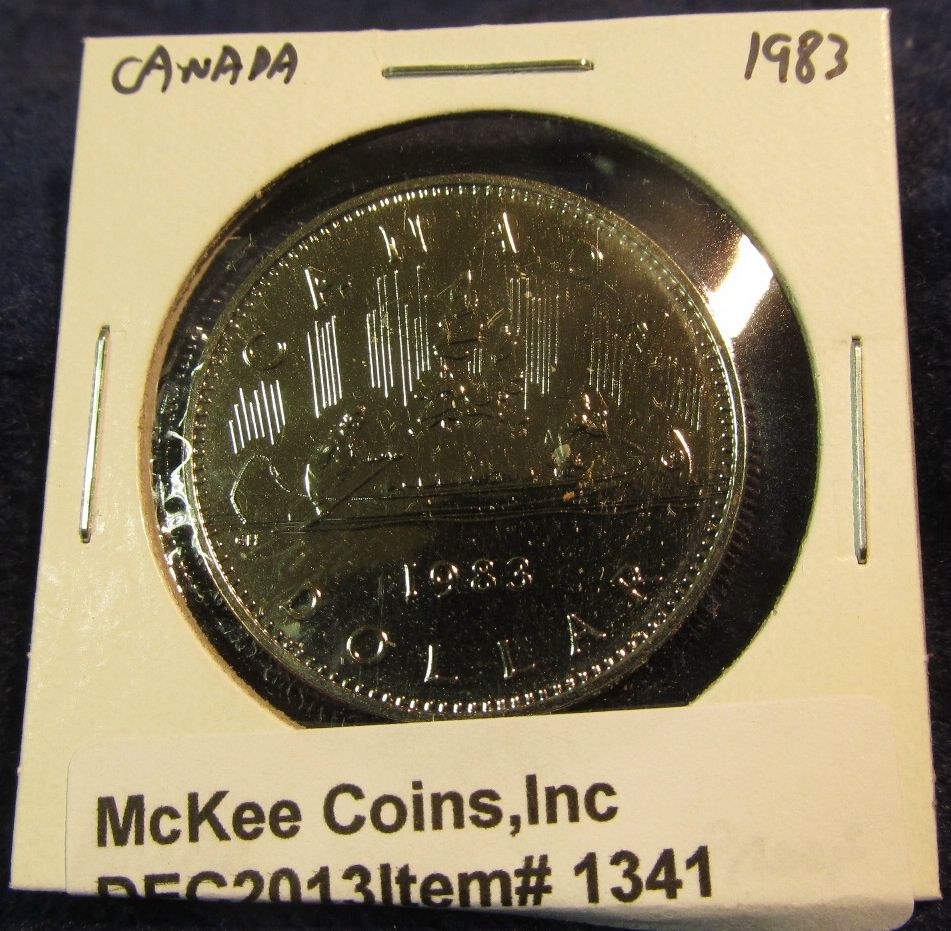 1341. 1983 Canada Proof Dollar. "Voyageur".