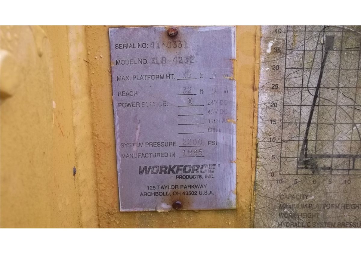 1995 Bil-Jax Workforce XLB 4232 Lift