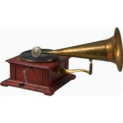 Early Phonograph Record Player