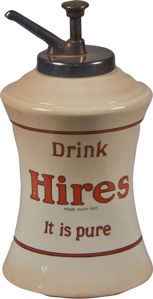 Drink Hires Root Beer Ceramic Syrup Dispenser