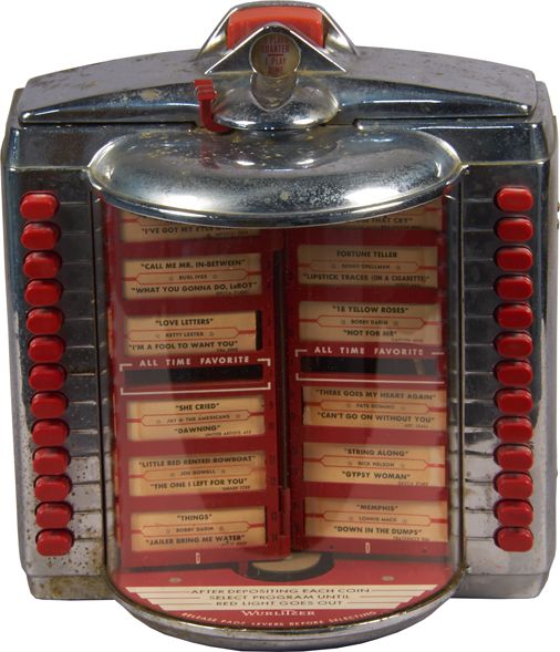 Wurlitzer Remote Jukebox Selector Chrome Box,