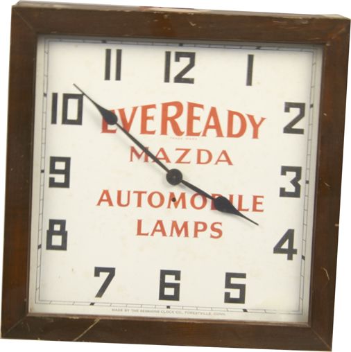 Eveready Mazda Automotive Lamps Electric Clock
