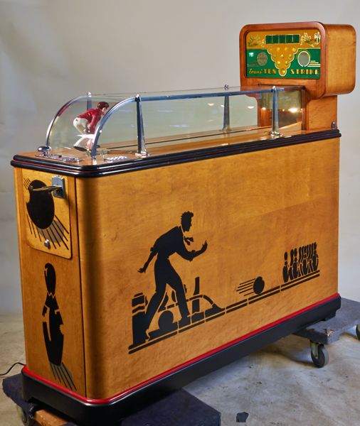 5 Cent Evans "Ten Strike" Arcade Bowling Skill Game