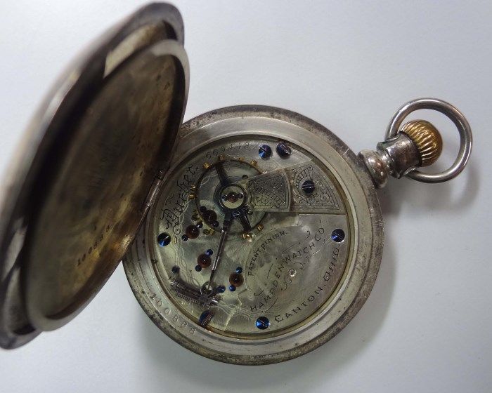 1889 Dueber Hampden Watch Co Open Face Pocket Watch