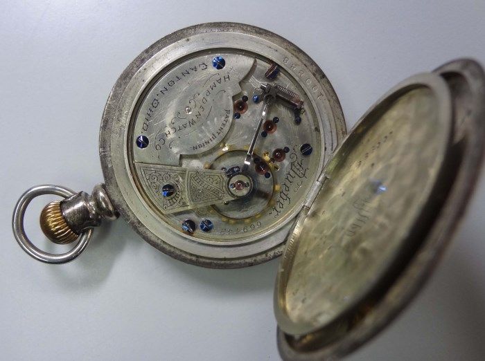 1889 Dueber Hampden Watch Co Open Face Pocket Watch