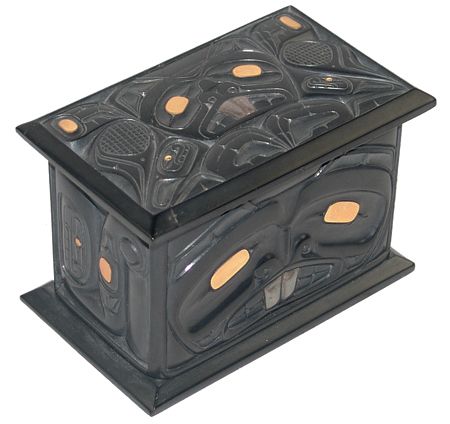 Haida Argillite Box - Ron Russ