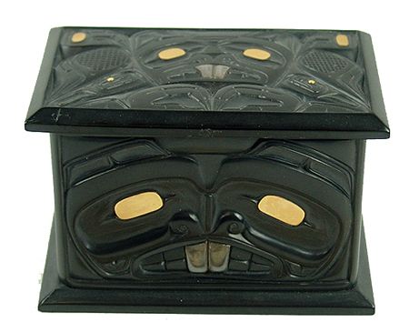 Haida Argillite Box - Ron Russ