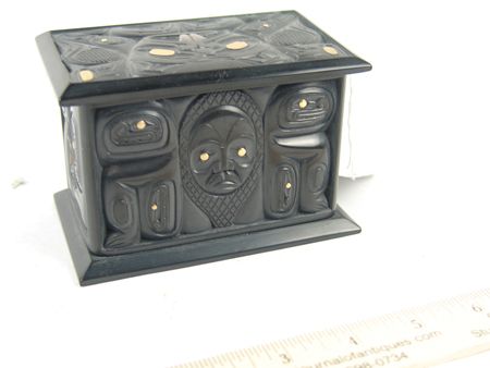Haida Argillite Box - Ron Russ