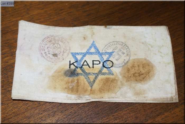 Kapo Armband worn by Nazi favoured Jewish Informants/Enforcers living ...