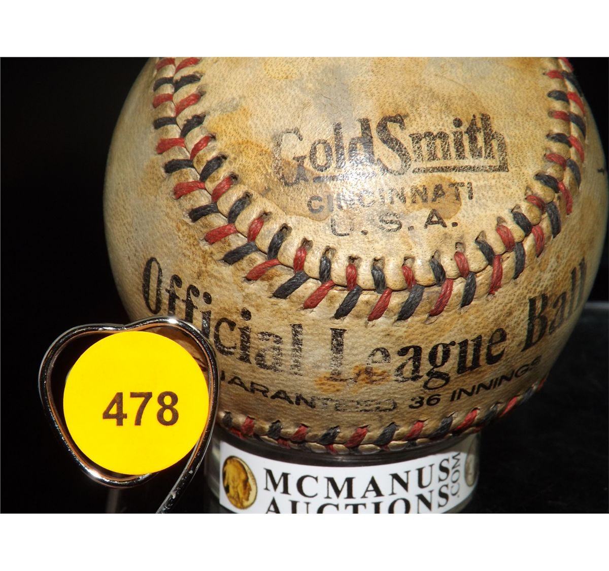 Joe Jackson Autographed Baseball. Goldsmith Official 97 League Ball ...