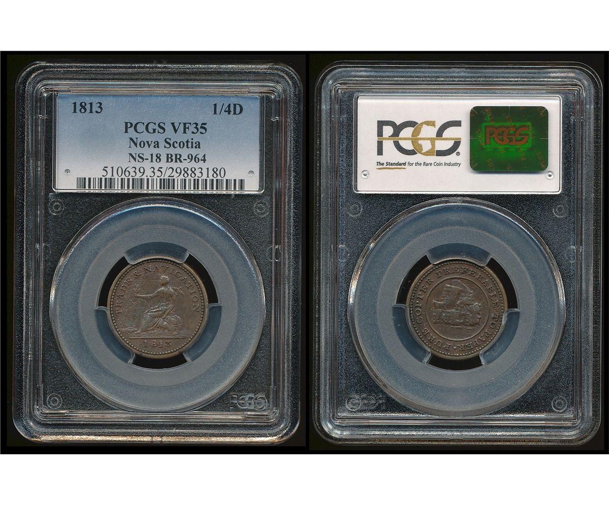 Breton 964, 1813 NS-18 PCGS VF35.