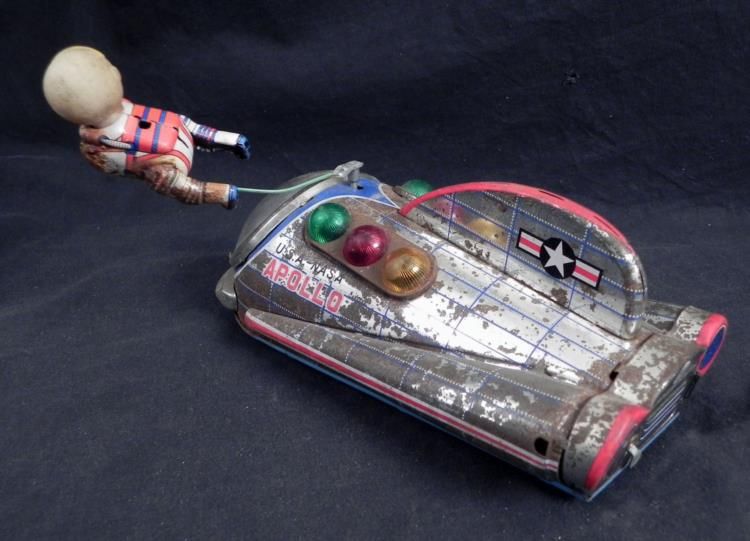 Vintage 1960s Masudaya Modern Toys Apollo Nasa Tin Toy