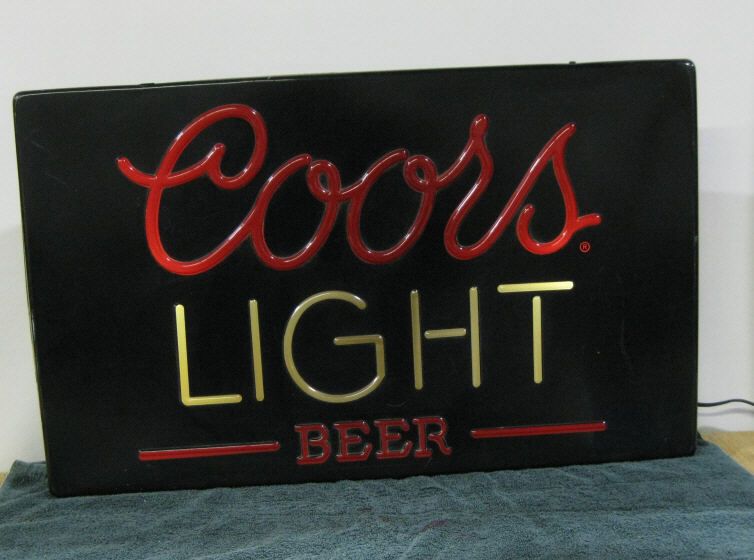 Coors Light Beer Advertisement Light sign,