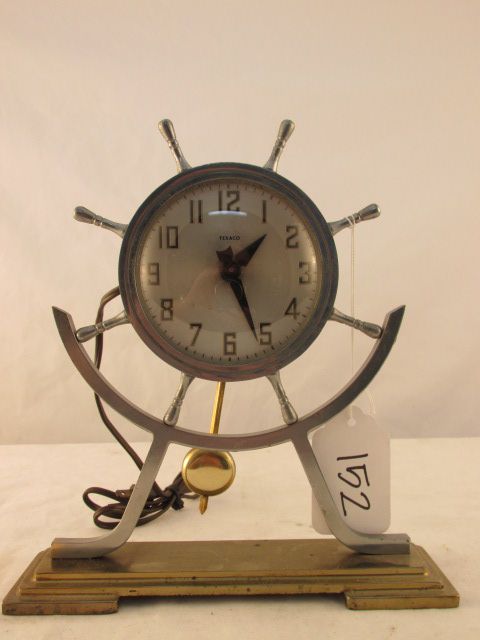Howard Mfg. Co. Texaco ship's wheel clock