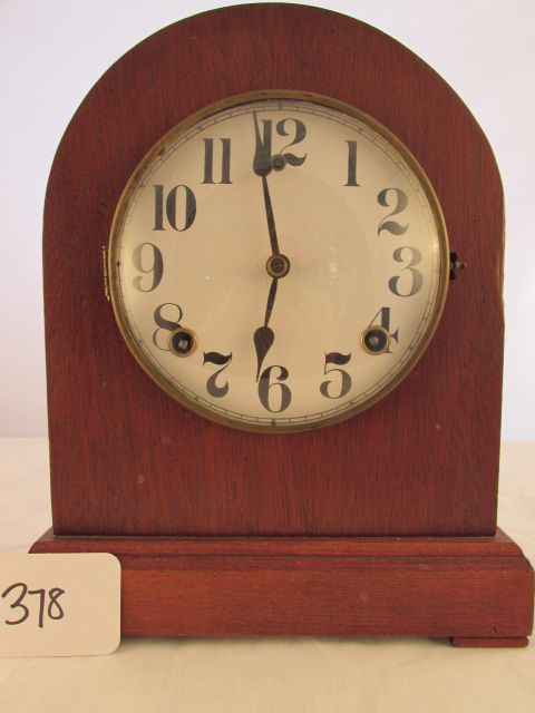 Gilbert bee-hive shelf clock