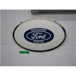 Oval "Genuine Ford Parts" sign