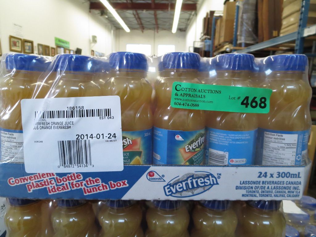24 x 300 ml of Everfresh orange juice