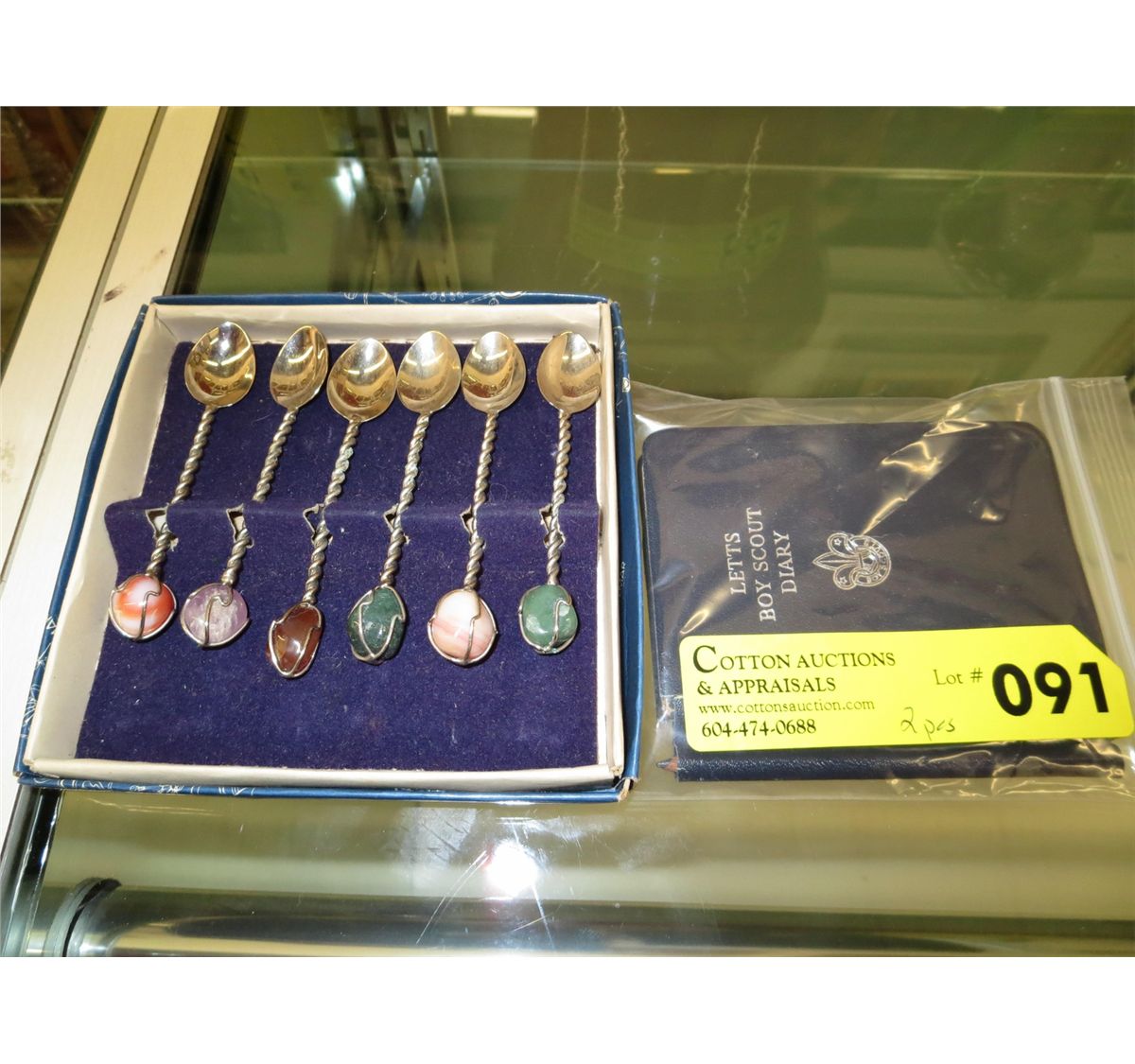 Vintage Boy Scout diary & demitasse spoons