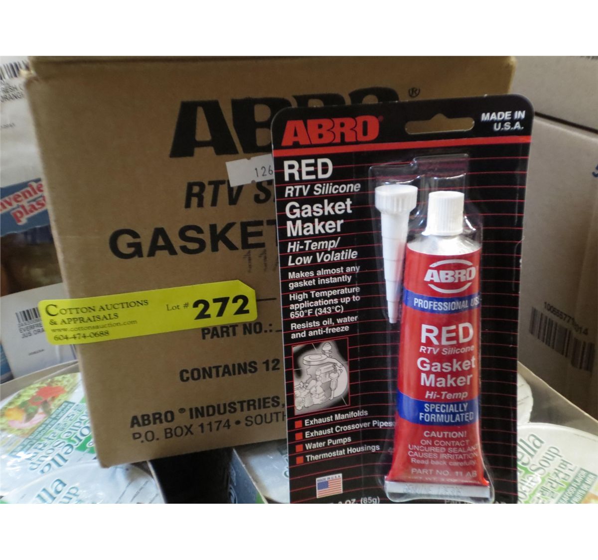 Abro Red RTV Silicon Gasket Maker