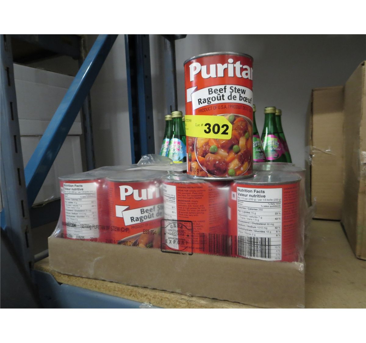 12 x 700g cans of Puritan Beef Stew