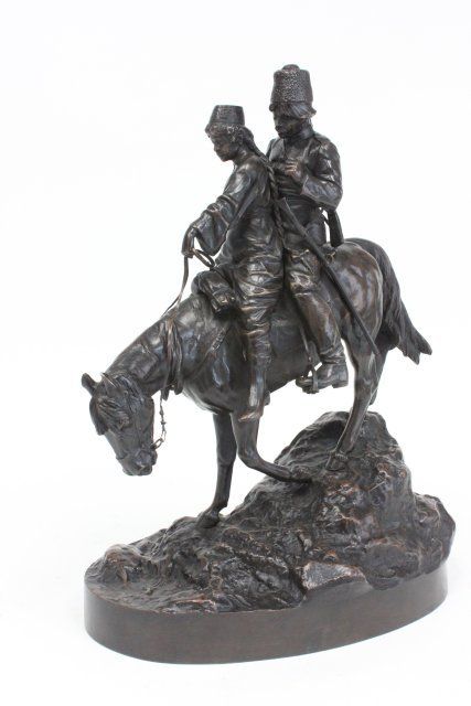 Bronze Russian sculpture Albert Morris Wolff