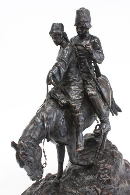 Bronze Russian sculpture Albert Morris Wolff