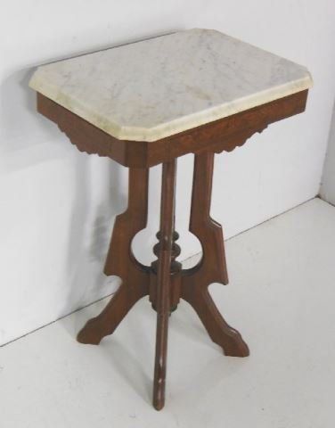 Victorian marble top side table