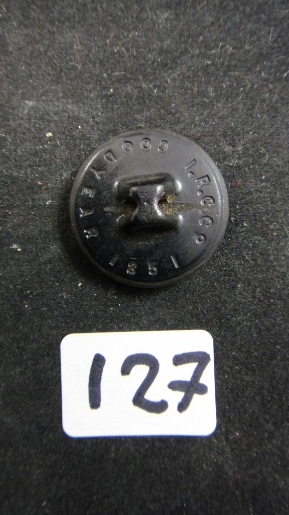 Civil War Goodyear Rubber Pant Button