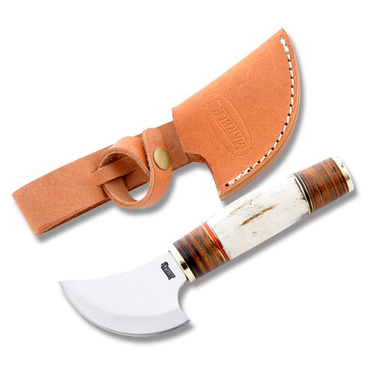 MARBLES TUNDRA ULU KNIFE W/ LEATHER SHEATH
