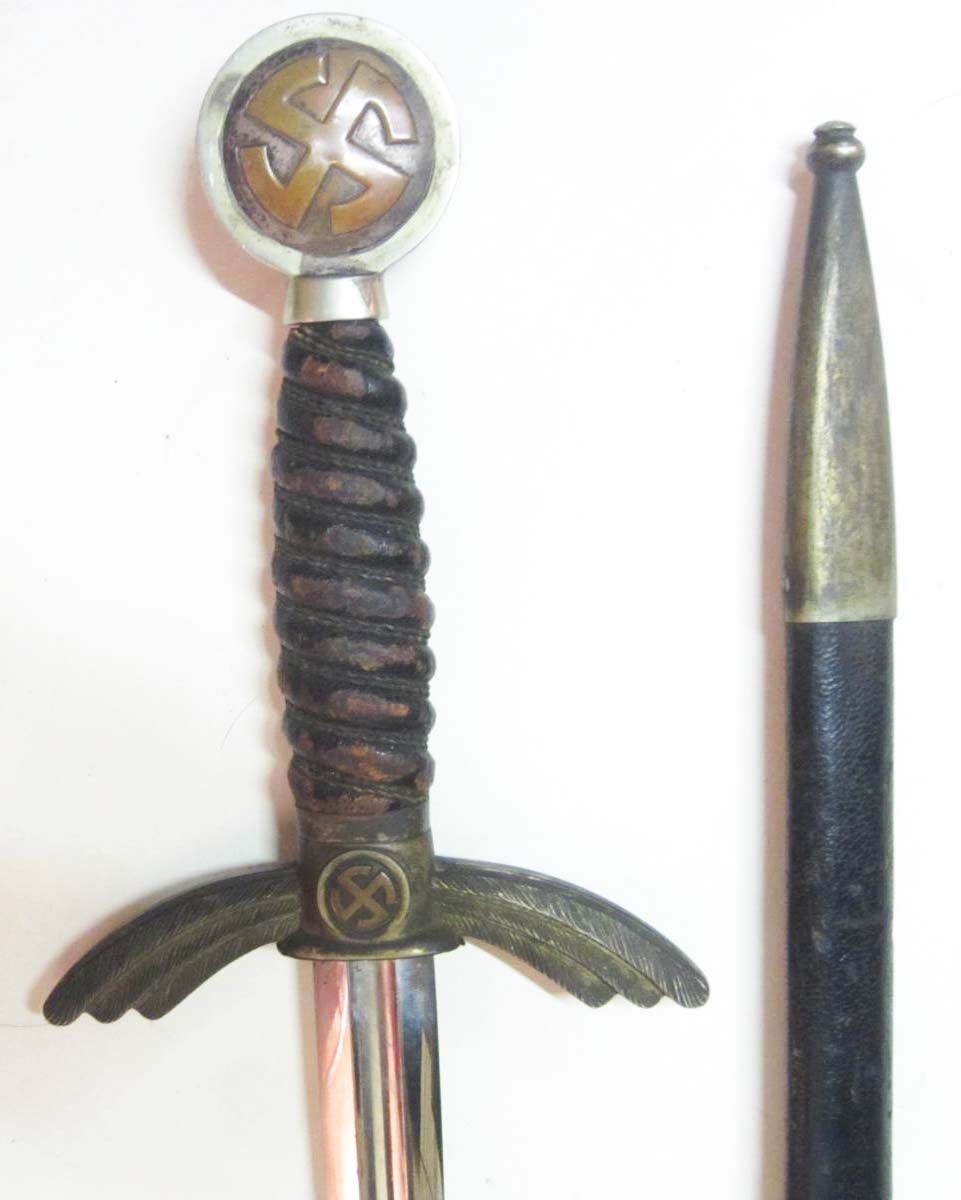 GERMAN NAZI LUFTWAFFE OFFICERS SWORD W/ SCABBARD