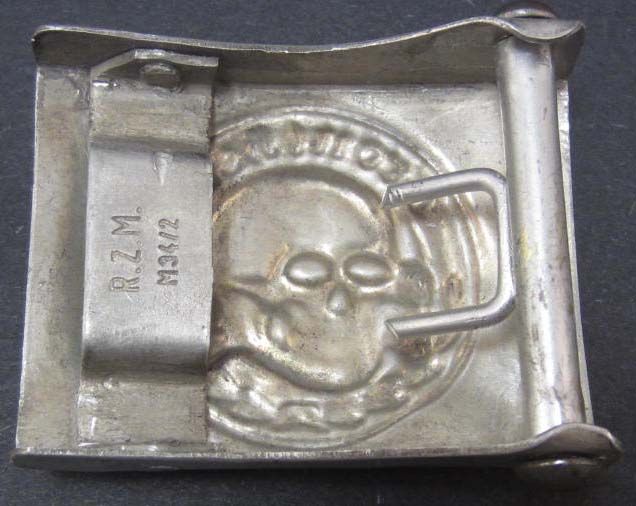 GERMAN NAZI FRONT HEIT TOTENKOPF BELT BUCKLE