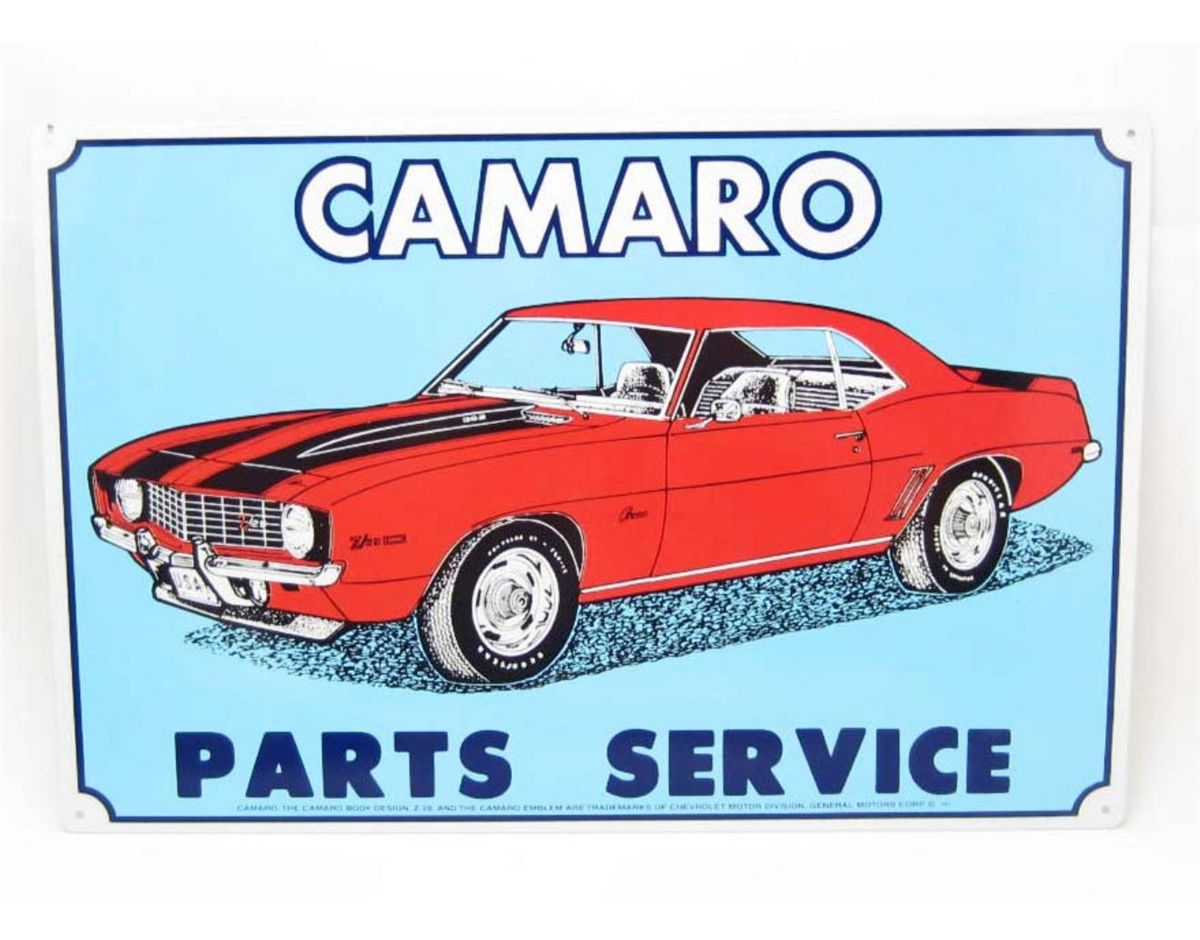 CHEVROLET CAMARO METAL SIGN