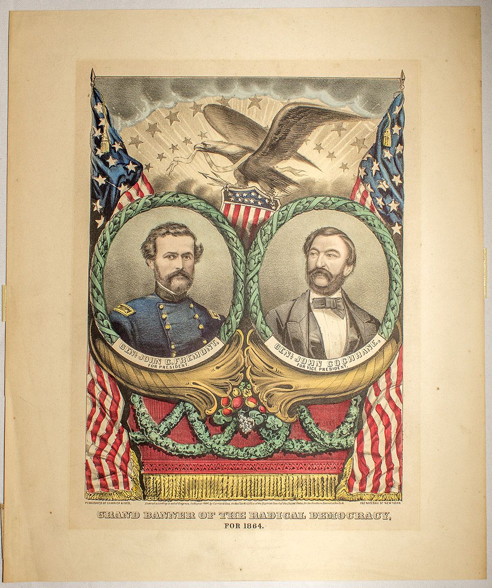 Fremont – Cochrane Political Broadside, 1864 by Currier & Ives