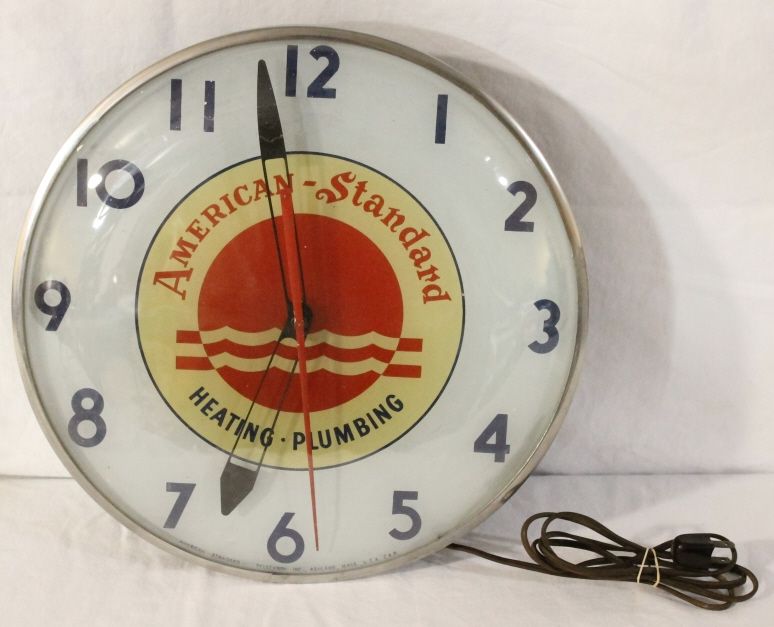 American Standard Heating & Plumbing Clock