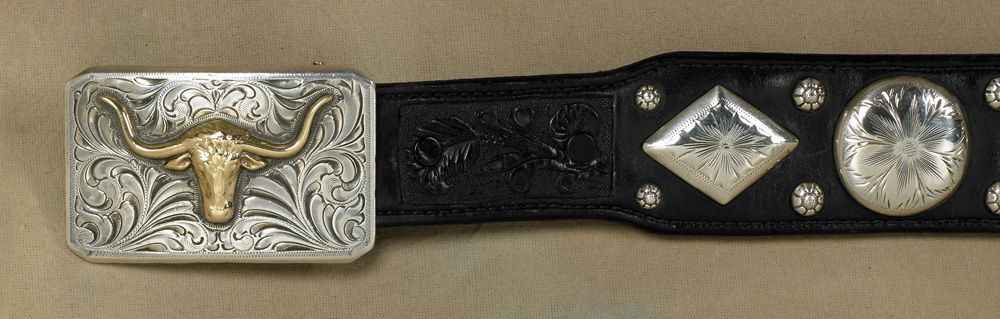 Edw H Bohlin Longhorn Buckle & Belt
