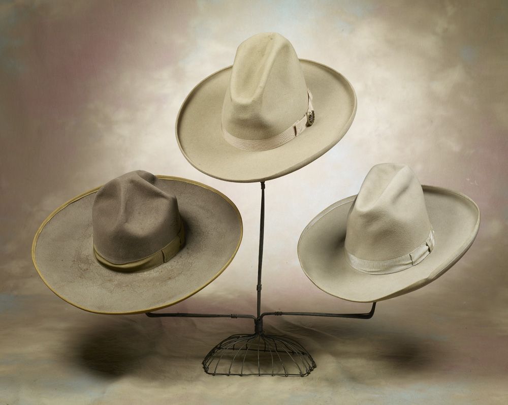 Three (3) Cowboy Hats