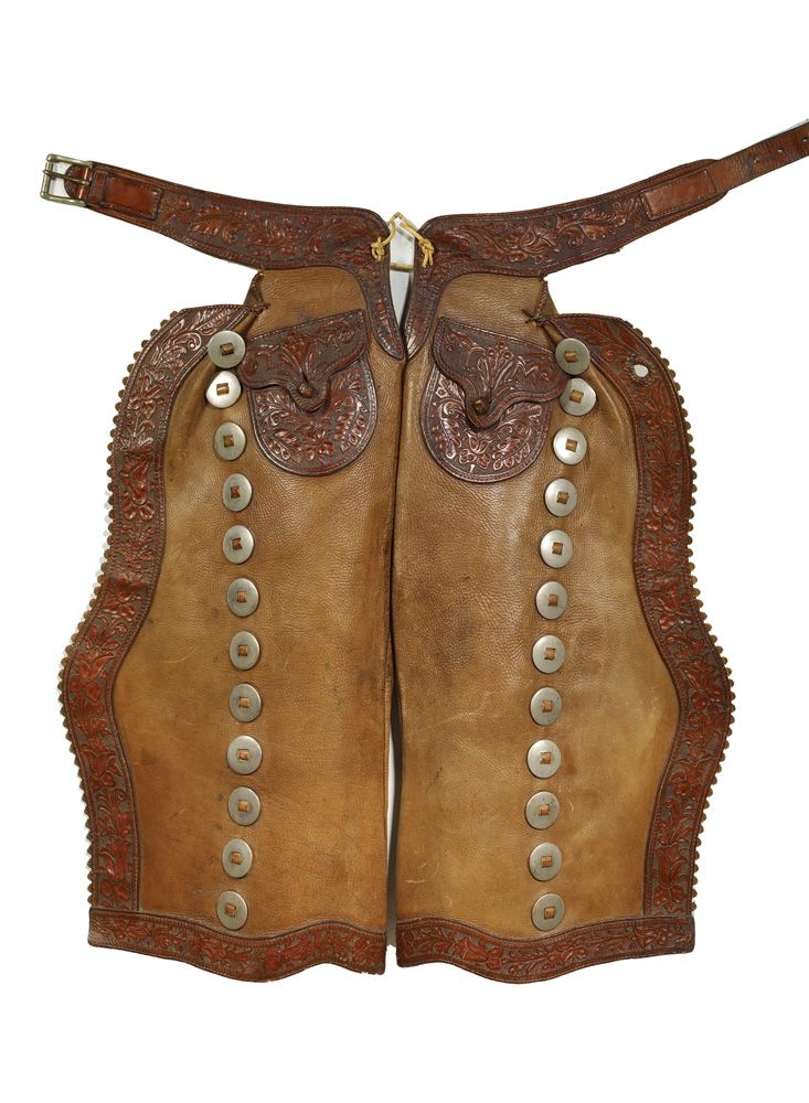 Important Pair of Tom Mix's Personal California Batwing Chaps