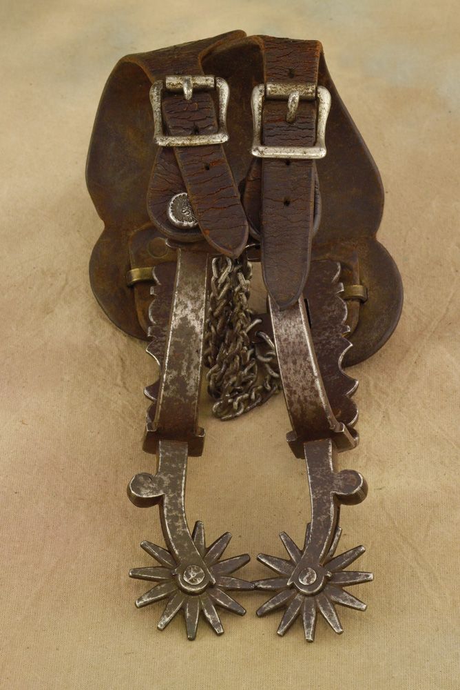 Visalia, San Francisco maker-marked California Spurs with engraving by ...