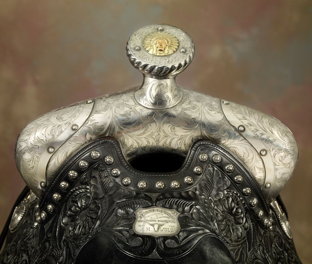 John Volz, Pine Tree Ranch, Bohlin Saddle Set, Bohlin Buckle; Pair ...