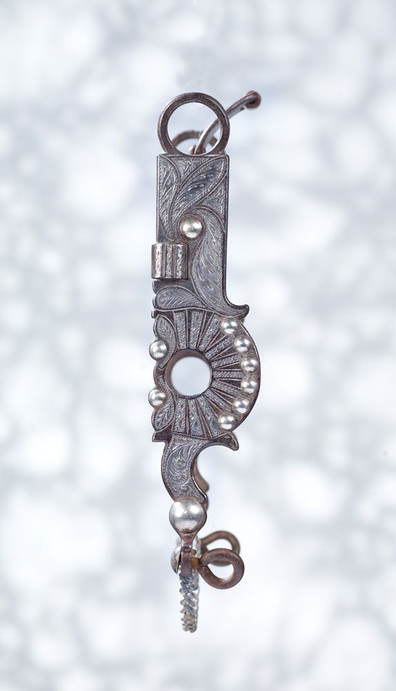 Fine Silver Inlaid California Spade BIt