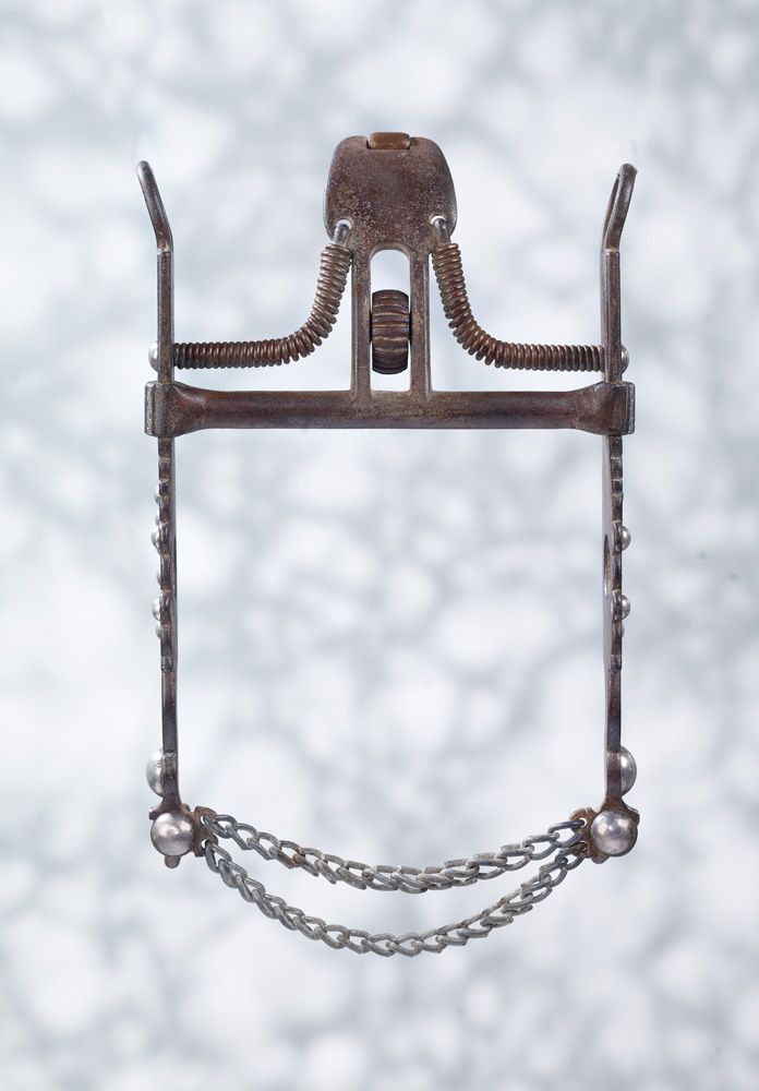 Fine Silver Inlaid California Spade BIt