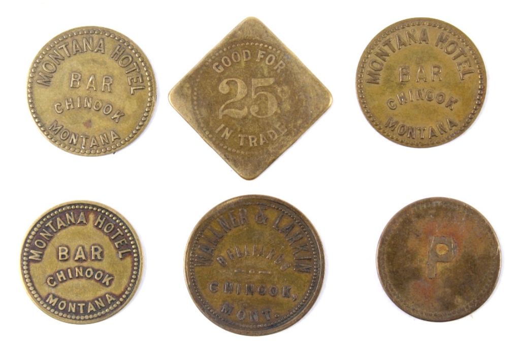 Antique Chinook Montana Trade Token Collection